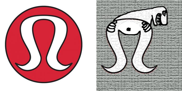 Lululemon brand derived from ancient cave drawing of dinosaur butthole ...